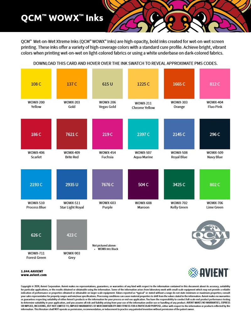 QCM WOWX-200 Yellow Plastisol Ink – Westar Solutions